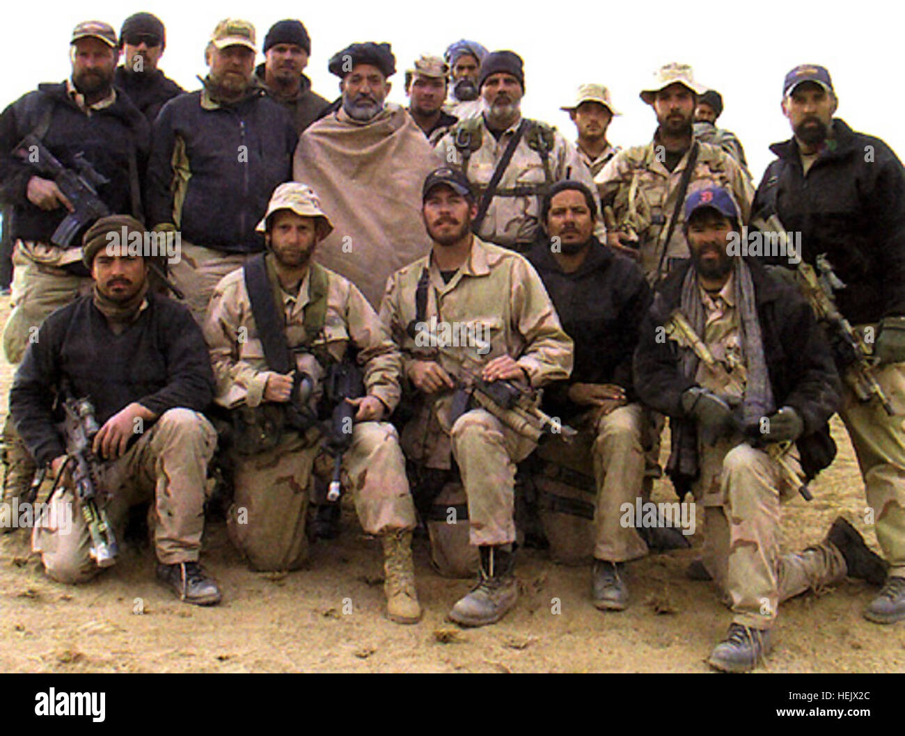 Hamid Karzai and US Special Forces Stock Photo - Alamy