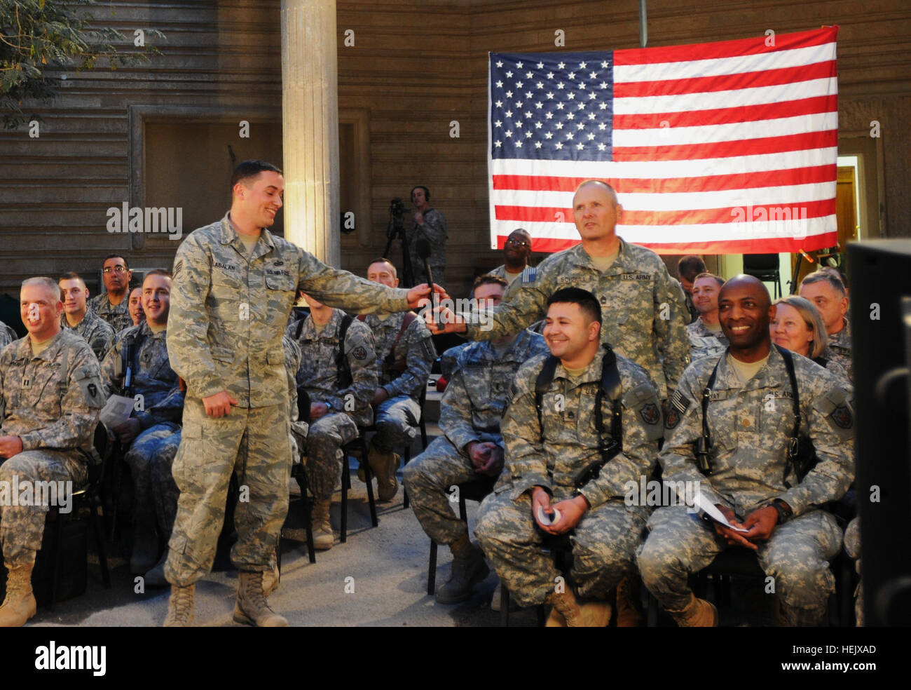 In this image released by the Texas Army National Guard, Soldiers ...