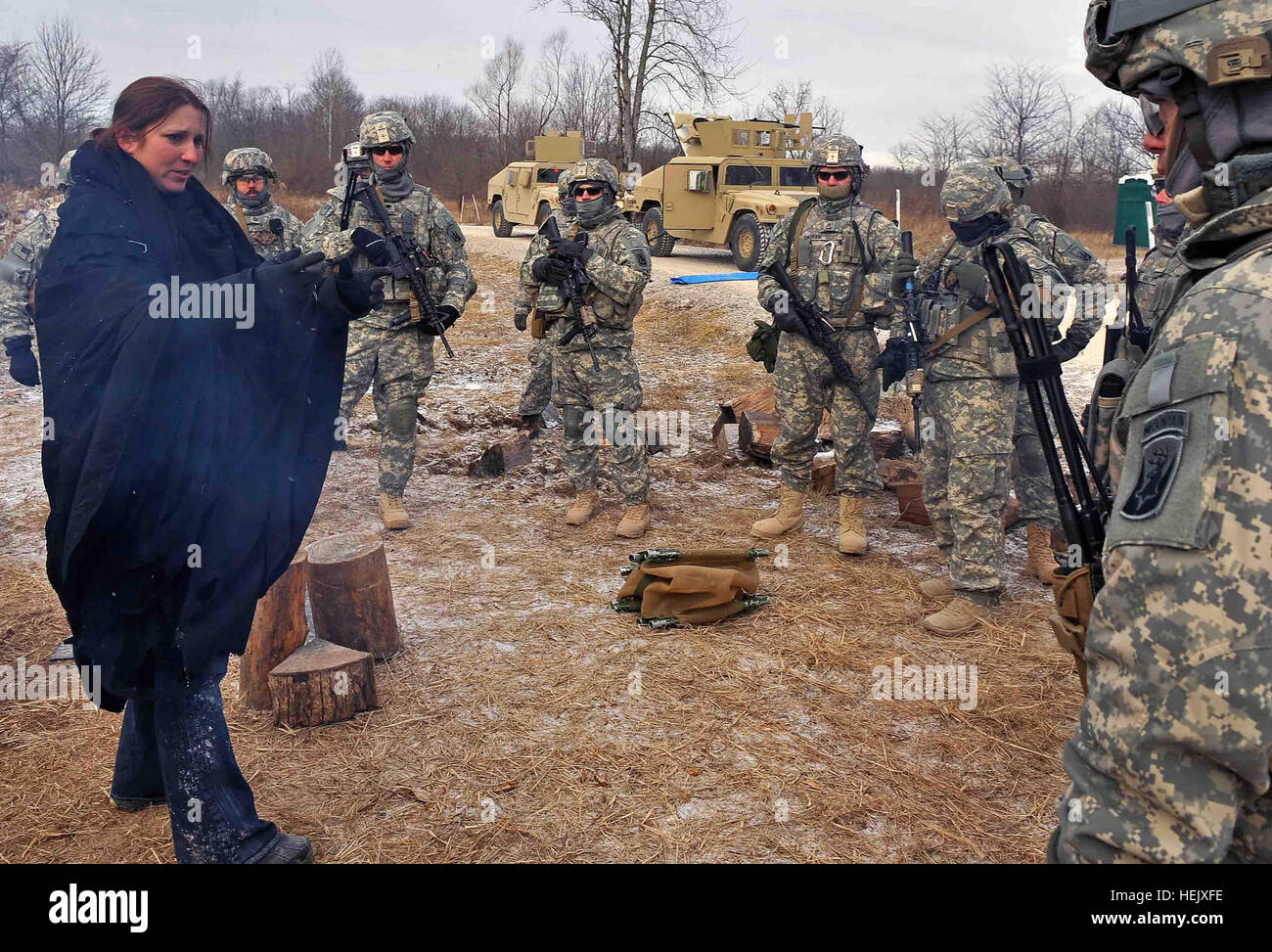 Indiana National Guard Soldiers receive lessons learned briefing after ...