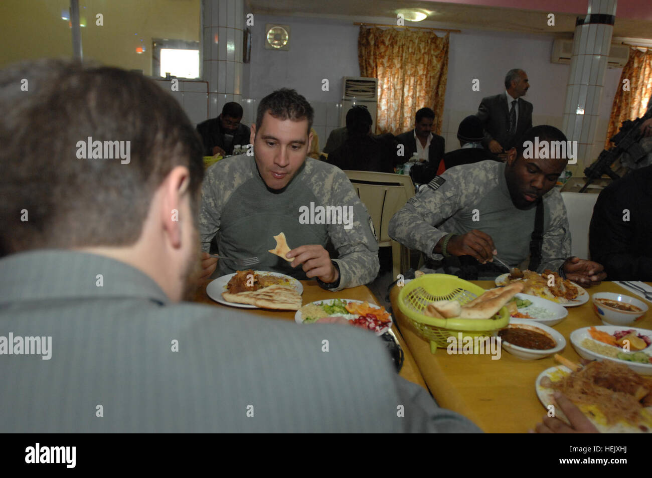 U.S. Army Soldiers from the Wasit Provincial Reconstruction Team enjoy ...