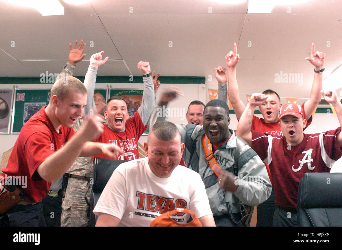 Soldiers (standing) from the 217th Military Police Company from ...