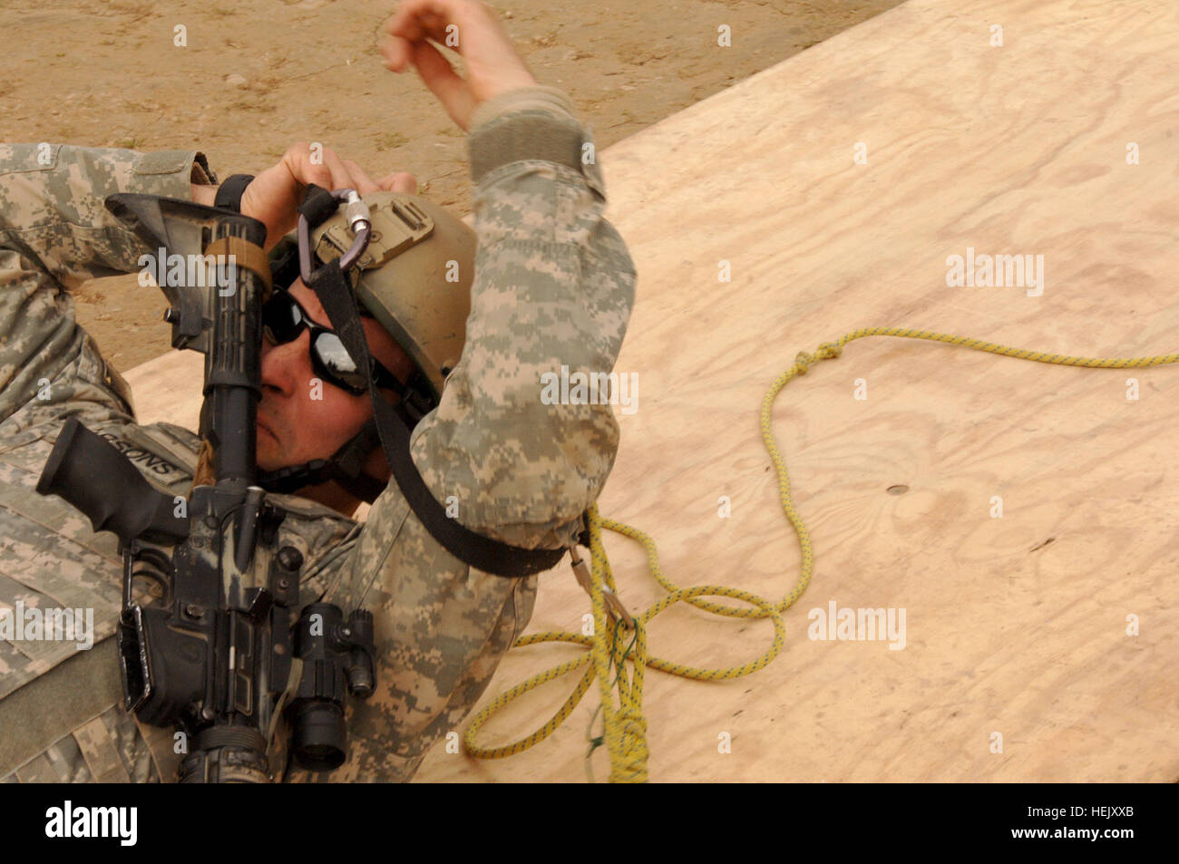 U.S. Army Sgt. Aaron Parsons, assigned to 3rd Squadron, 7th Cavalry ...