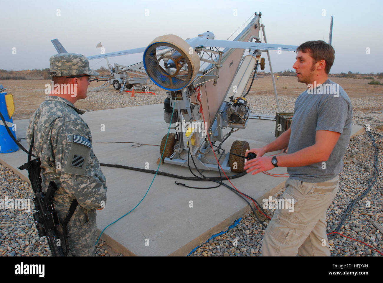 Justin Fluegel, a Field Service Representative with Insitu, explains ...