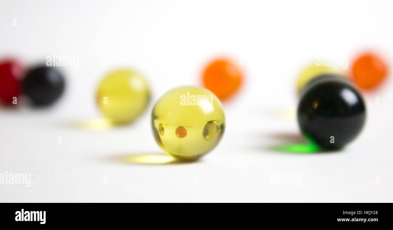 Refraction In Yellow Marble Stock Photo - Alamy