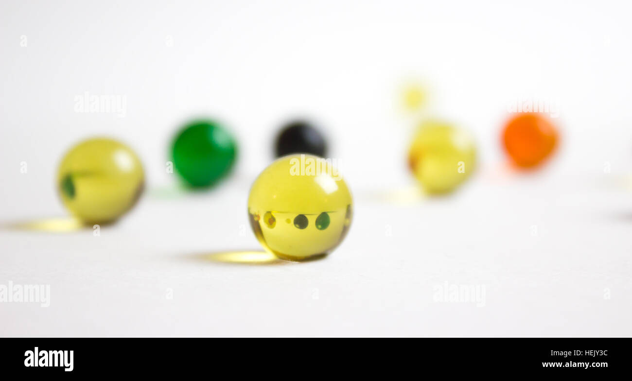 Refraction In Yellow Marble Stock Photo - Alamy