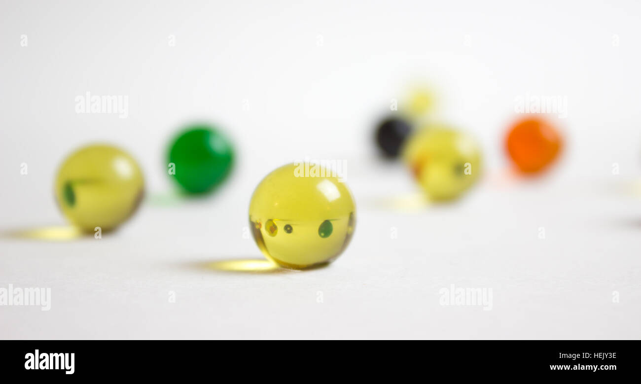 Refraction In Yellow Marble Stock Photo - Alamy