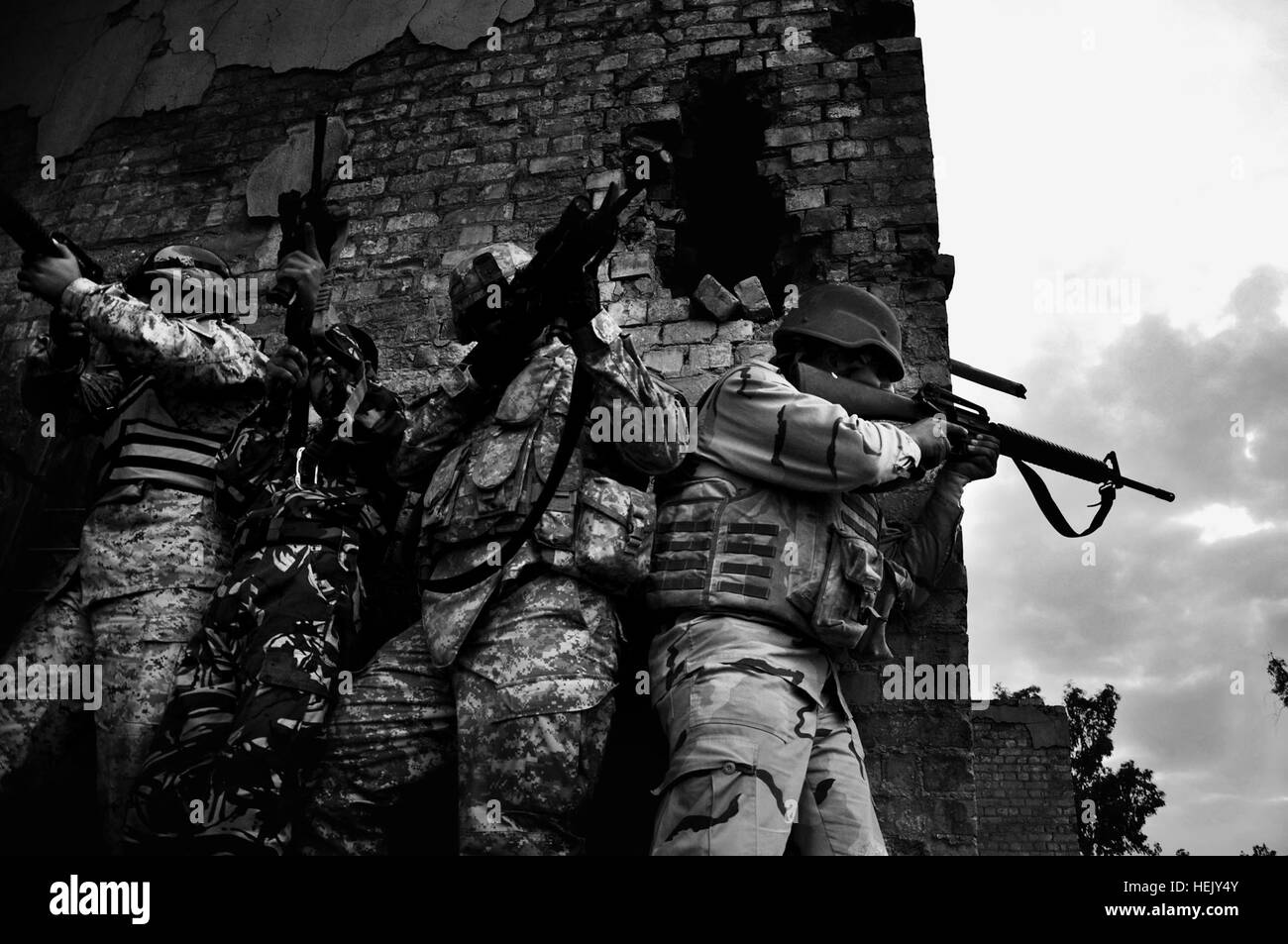 Soldiers from 2nd 3rd Black and White Stock Photos & Images - Alamy