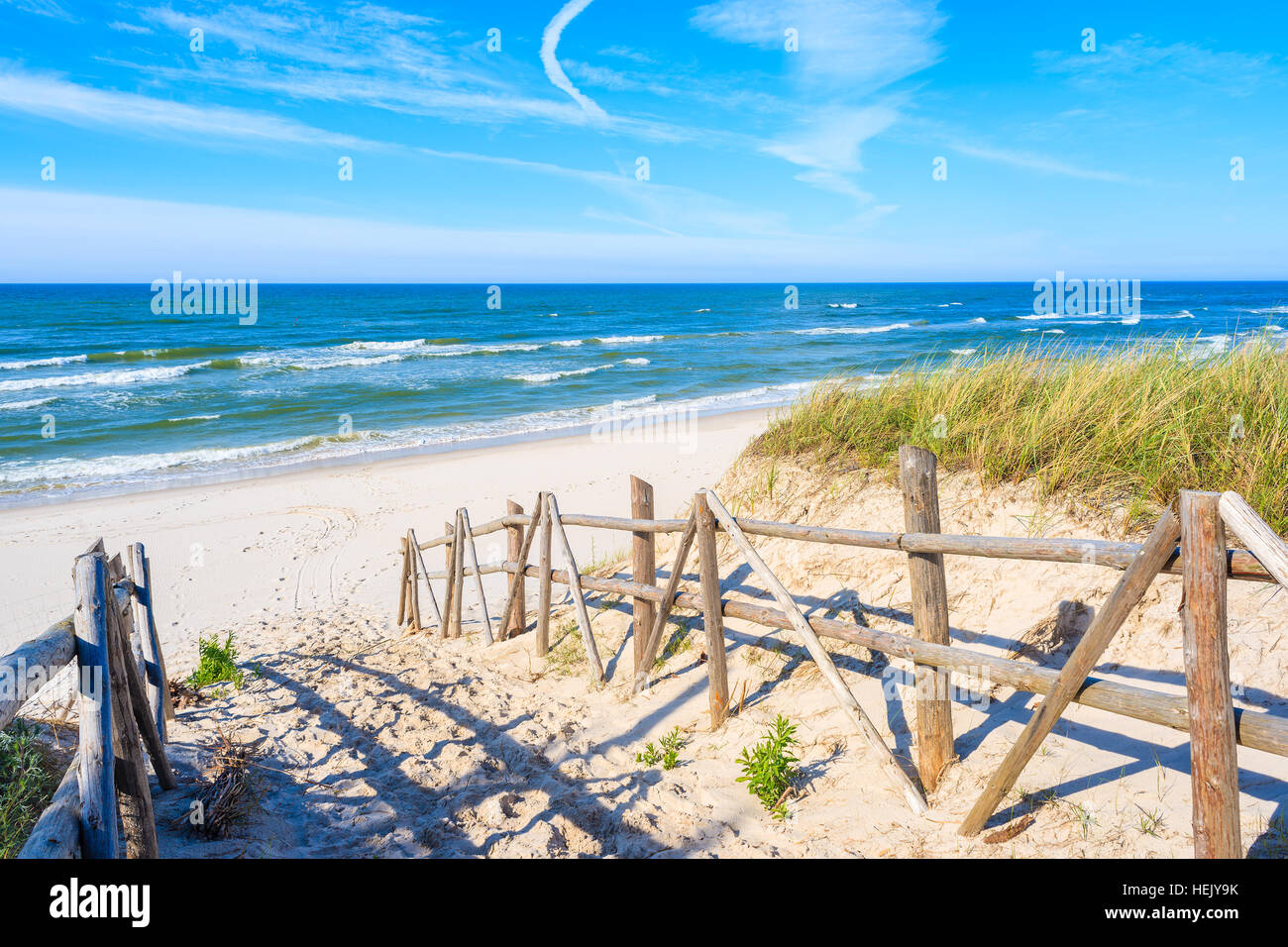 Path to beach in Bialogora village, Baltic Sea, Poland Stock Photo - Alamy