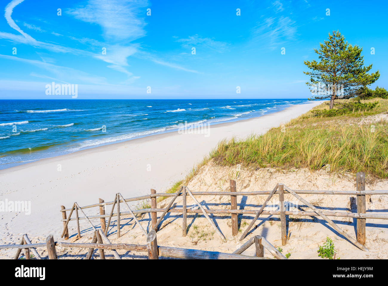 Path to beach in Bialogora village, Baltic Sea, Poland Stock Photo - Alamy