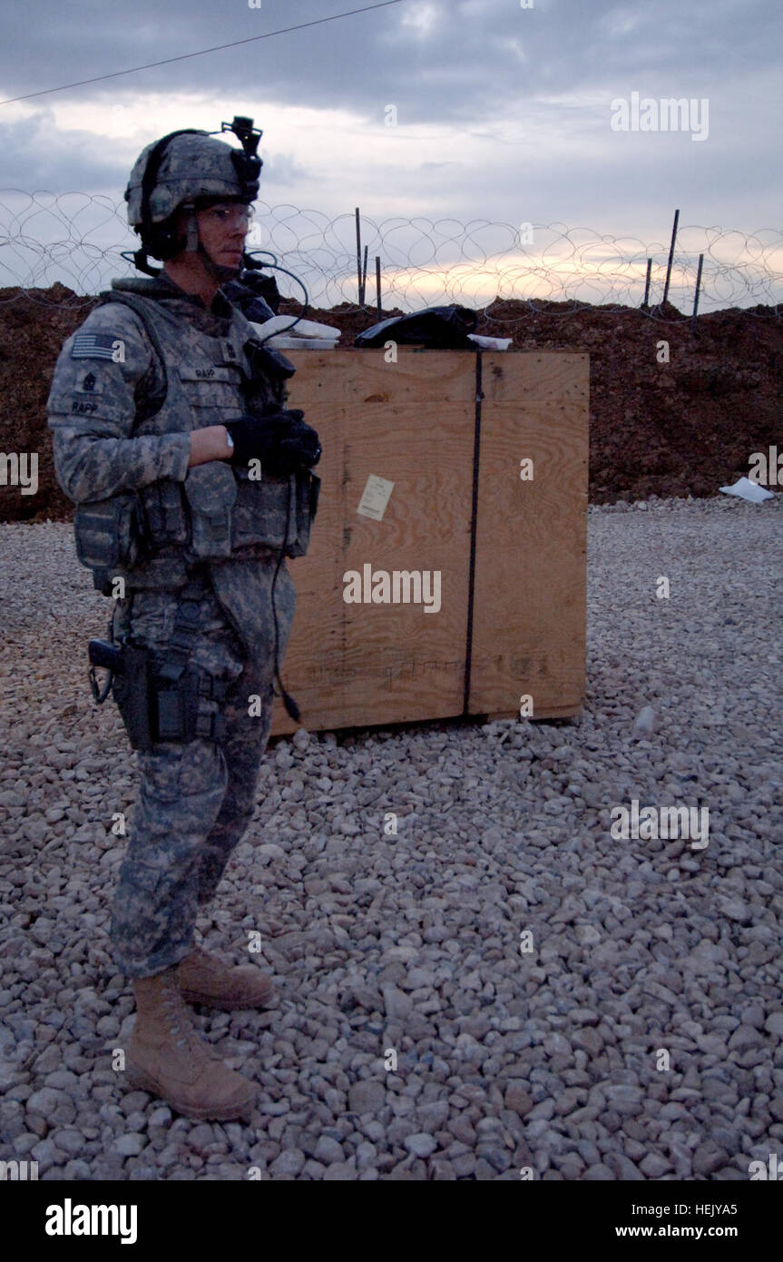 U.S. Army 1st Sgt. Samuel Rapp, assigned to 1st Battalion, 64th Armored ...
