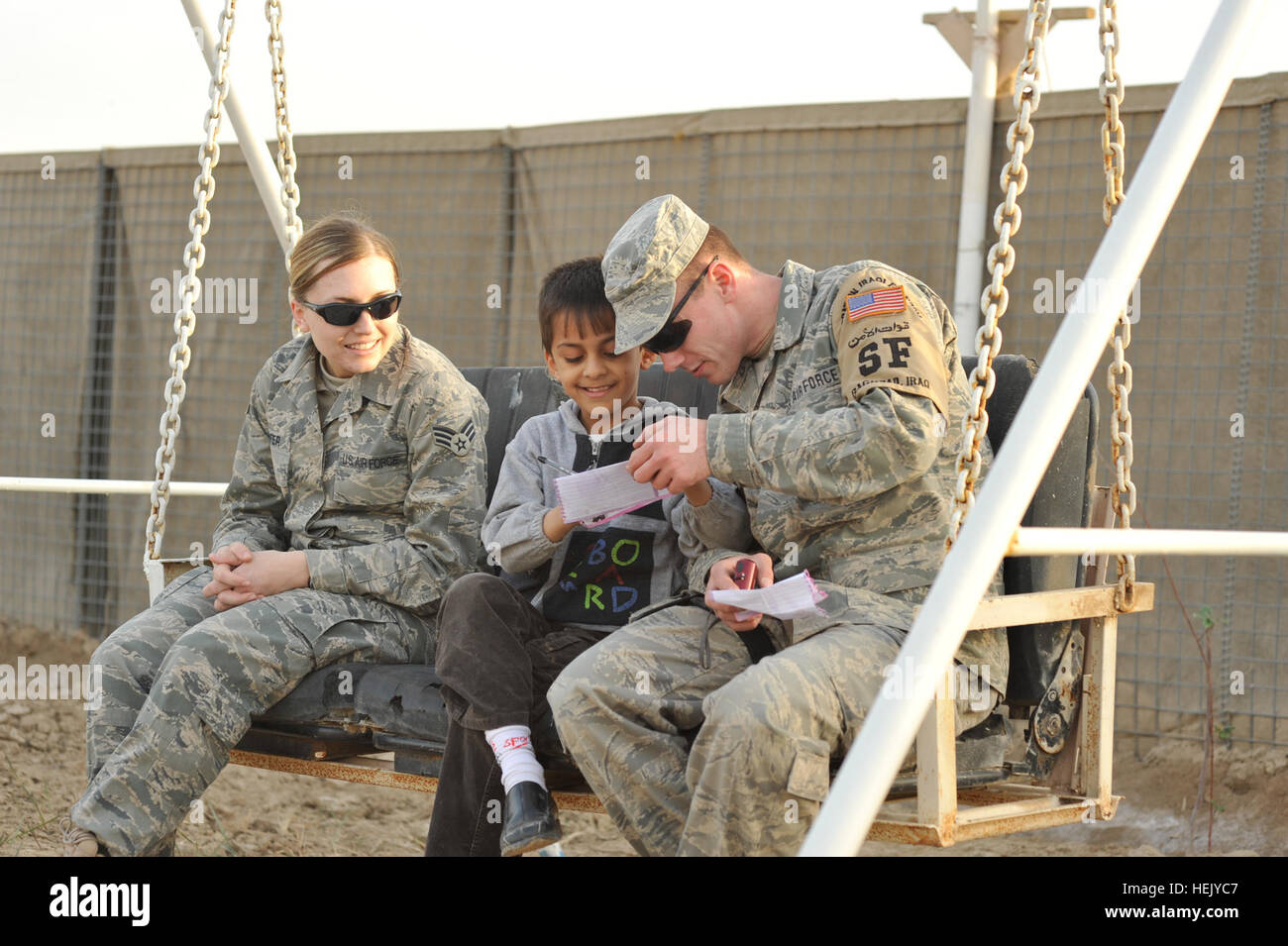 U.S. Airmen from the 447th Air Expeditionary Group, Sather Air Base ...