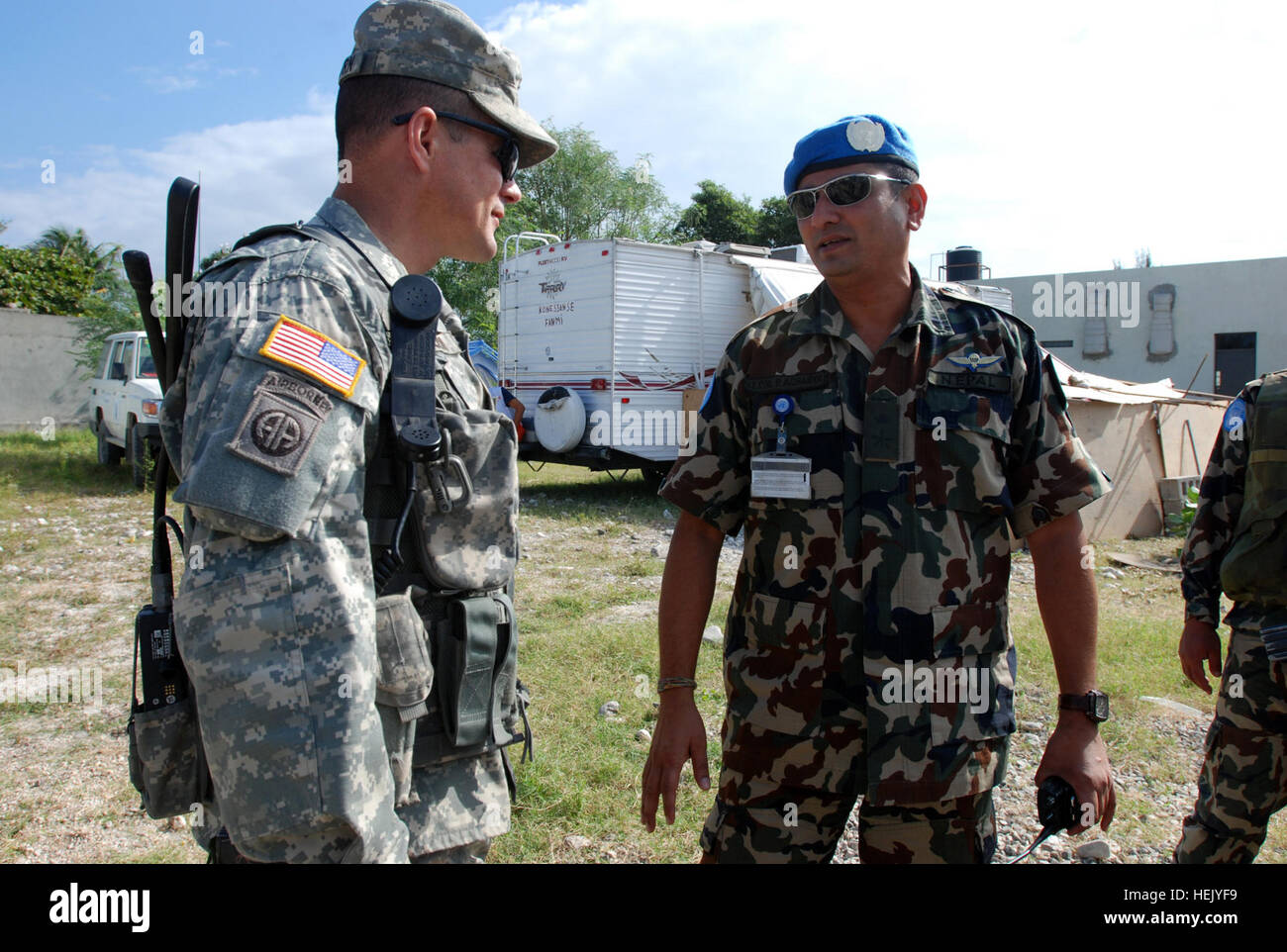 Lt. Col. Jeff Sanborn, commander of 2nd Battalion, 319th Airborne Field ...