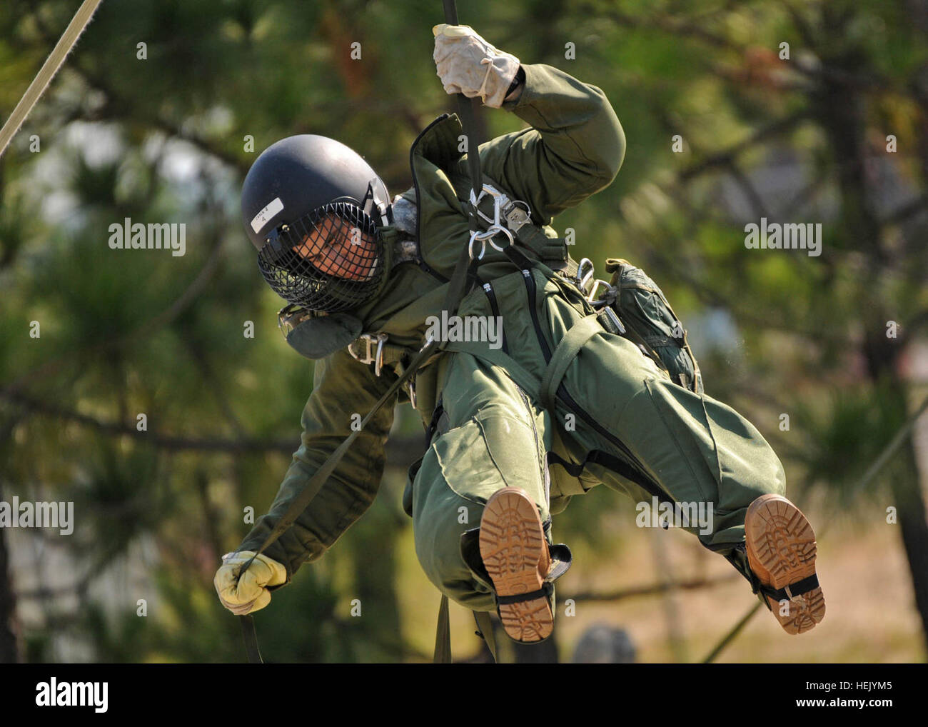 A soldier, with the 57th Sapper Company, 27th Engineering Battalion ...