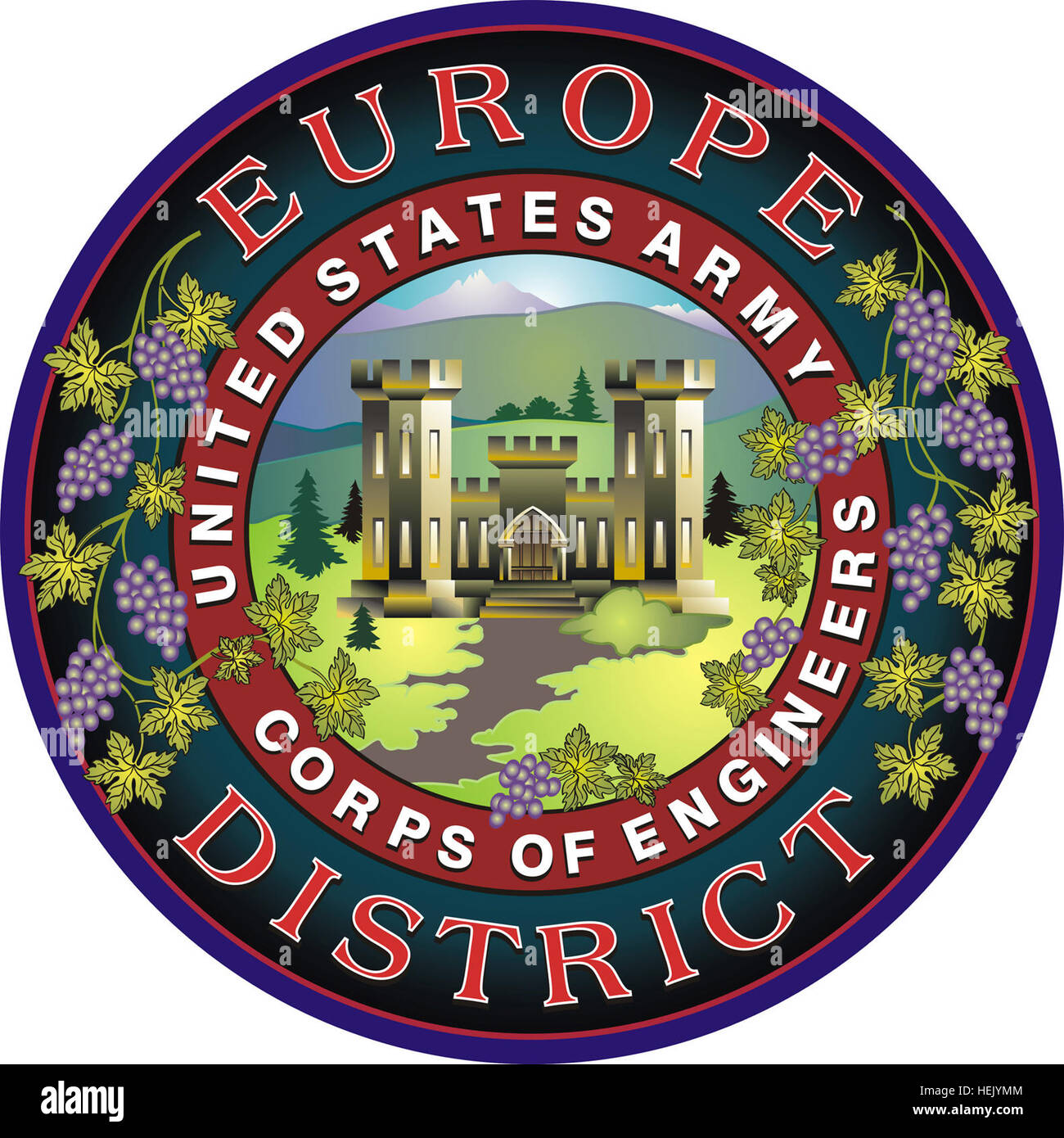US Army Corps of Engineers, Europe District, logo Stock Photo - Alamy