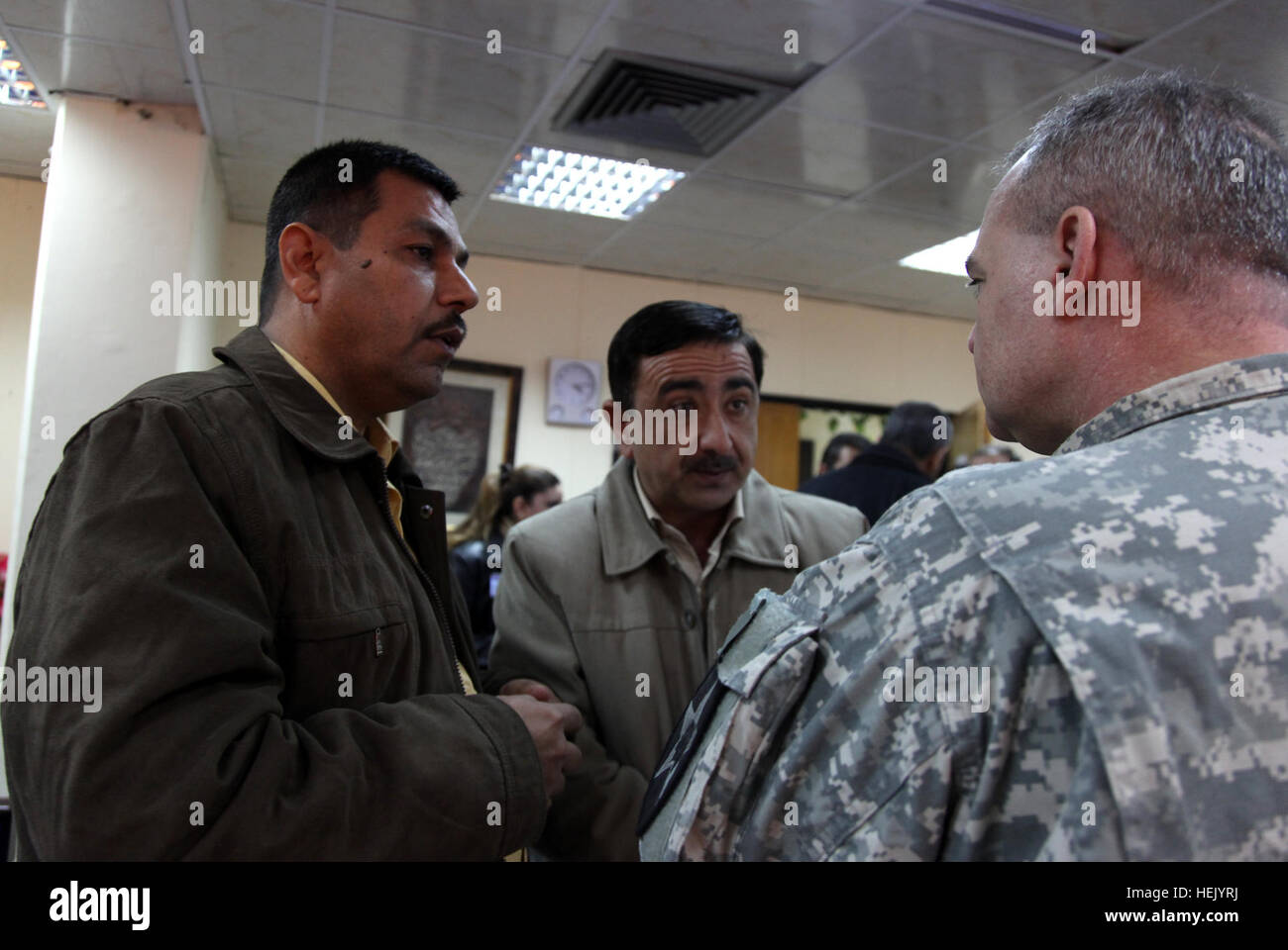 U.S. and Iraqi medical personnel collaborate at a hospital in Baghdad ...