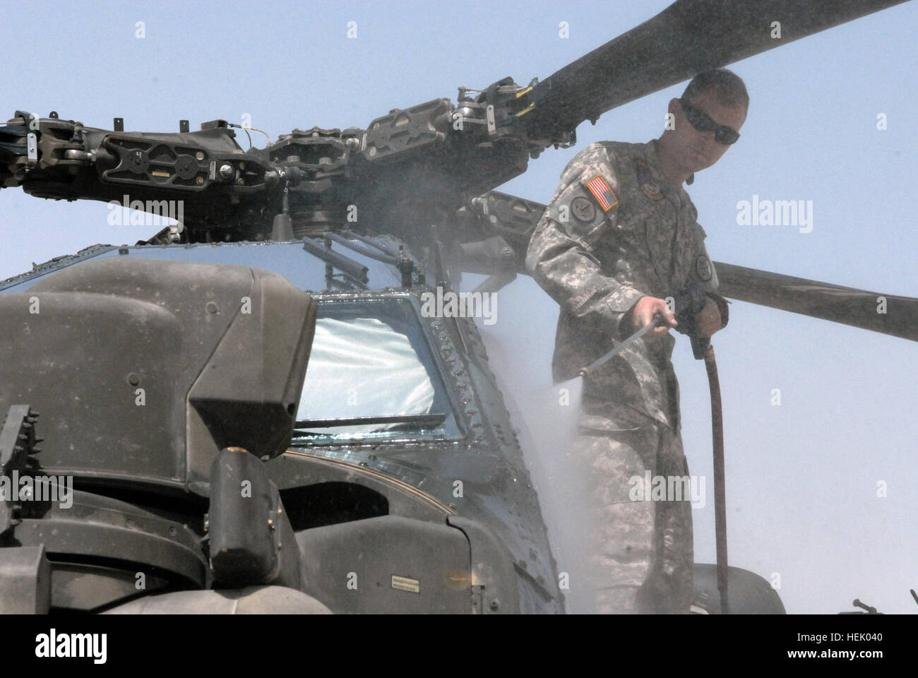 Spc. Chris Scheele, an aircraft maintainer in Troop N, 4th Squadron ...