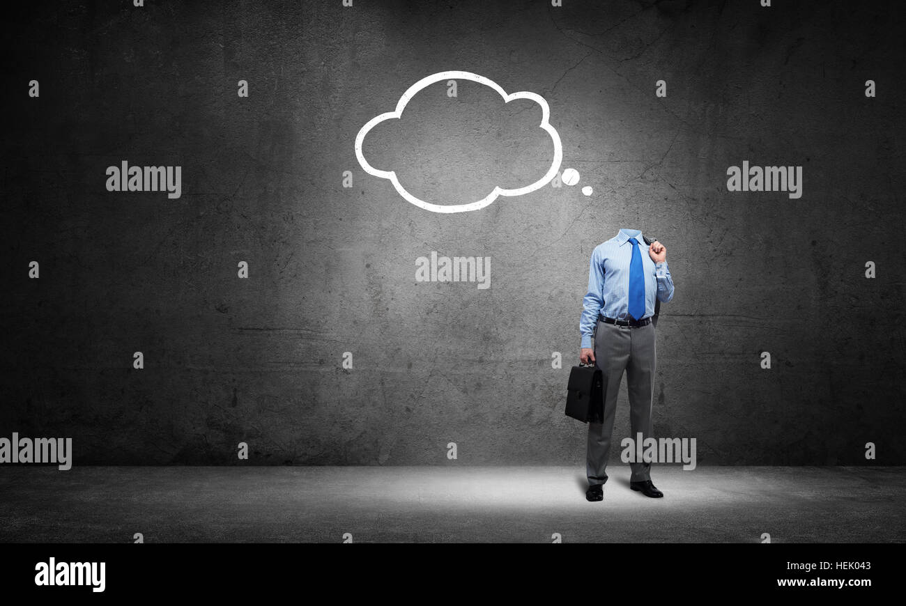 No thoughts in his head Stock Photo - Alamy