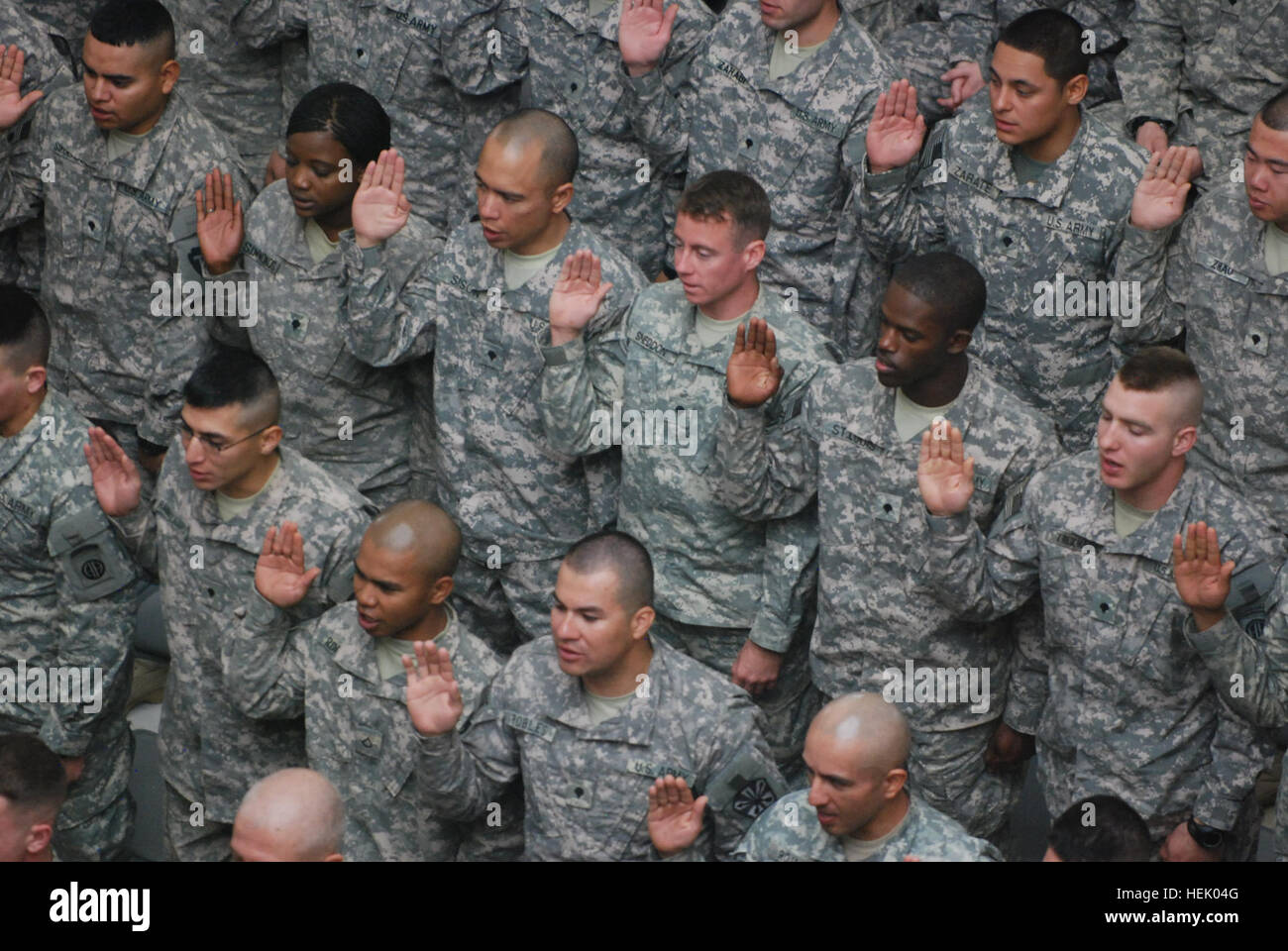 Spc. Ronald St. Louis (middle row, second from the right), a member ...