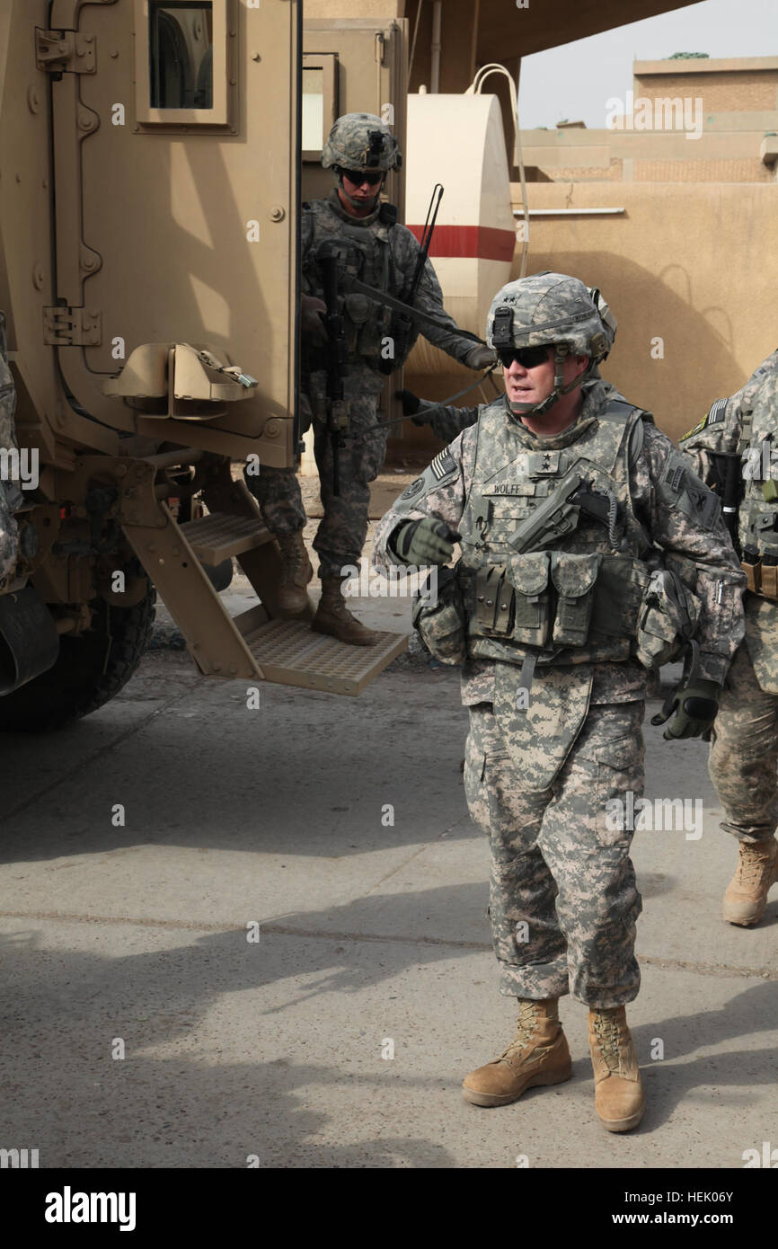 U.S. Army Maj. Gen. Terry Wolfe, commander of the 1st Armored Division ...