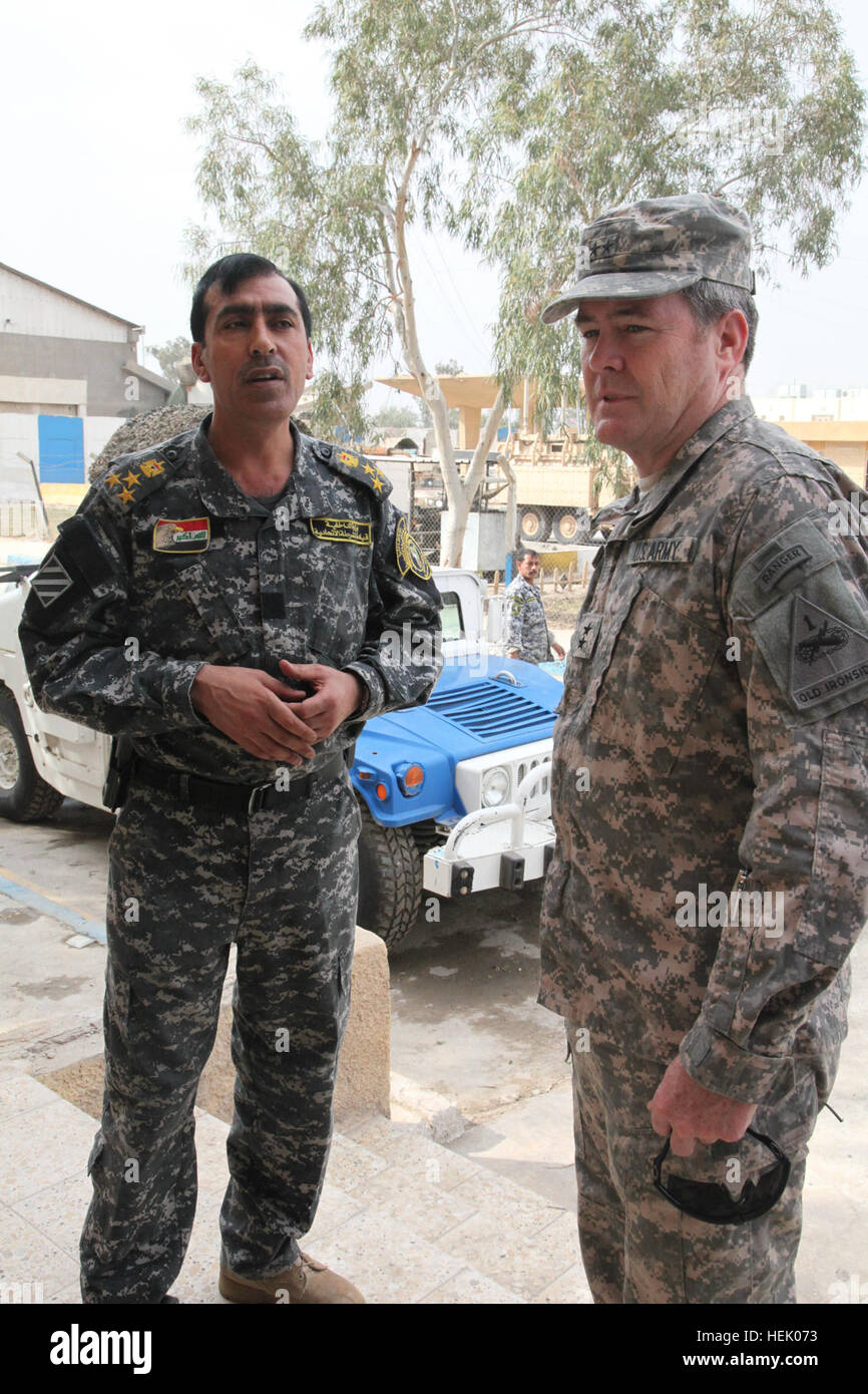 U.S. Army Maj. gen. Terry Wolfe, commander of the 1st Armored Division ...