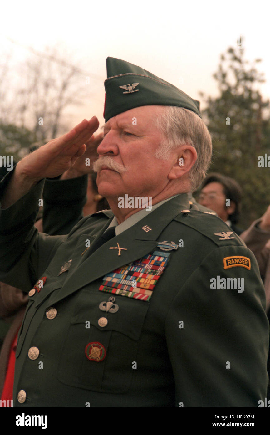 Retired Army Colonel (COL) Lewis Millett, a Korean War Medal of Honor ...
