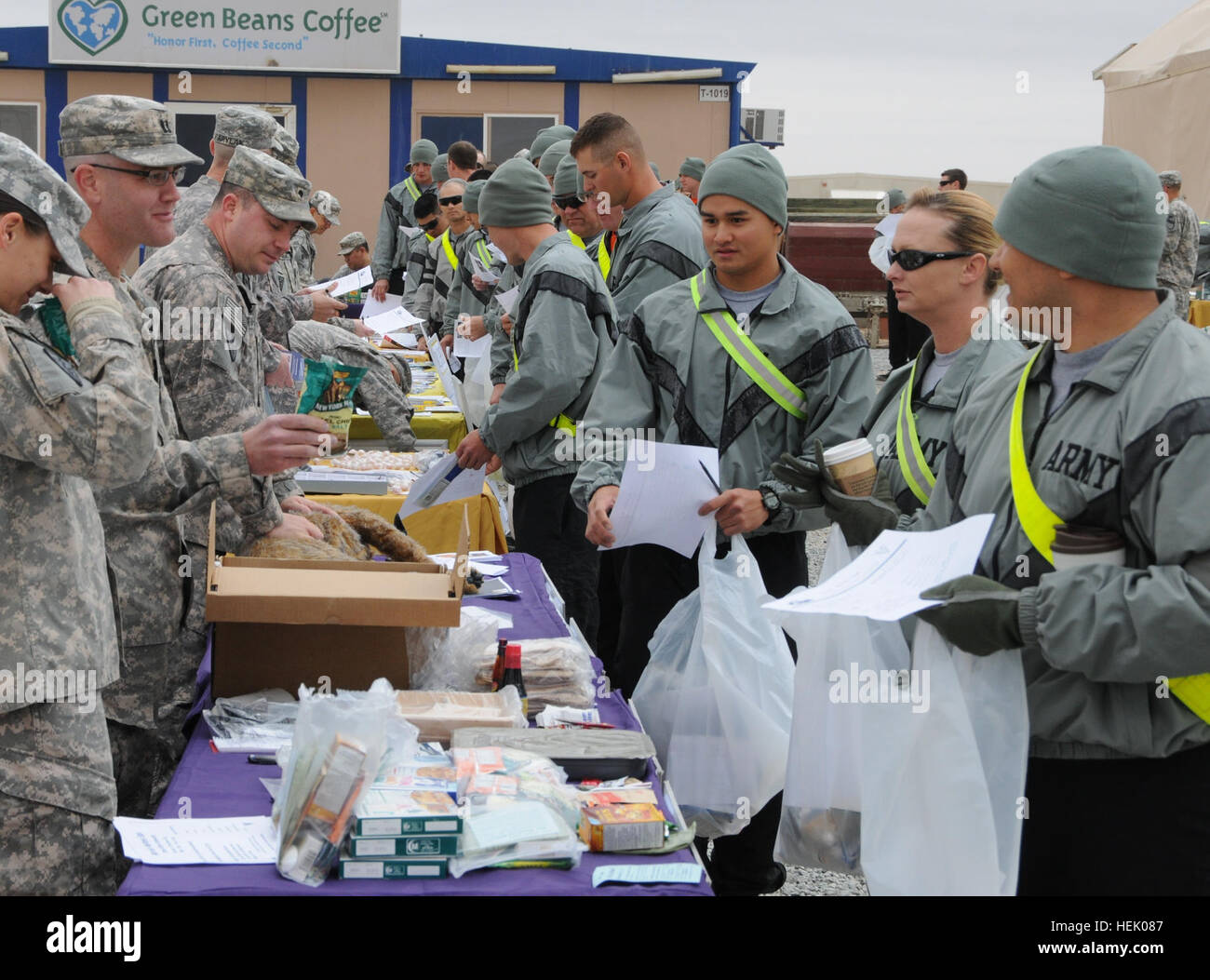 Capt. Eric Storey (second from left), field services veterinarian ...