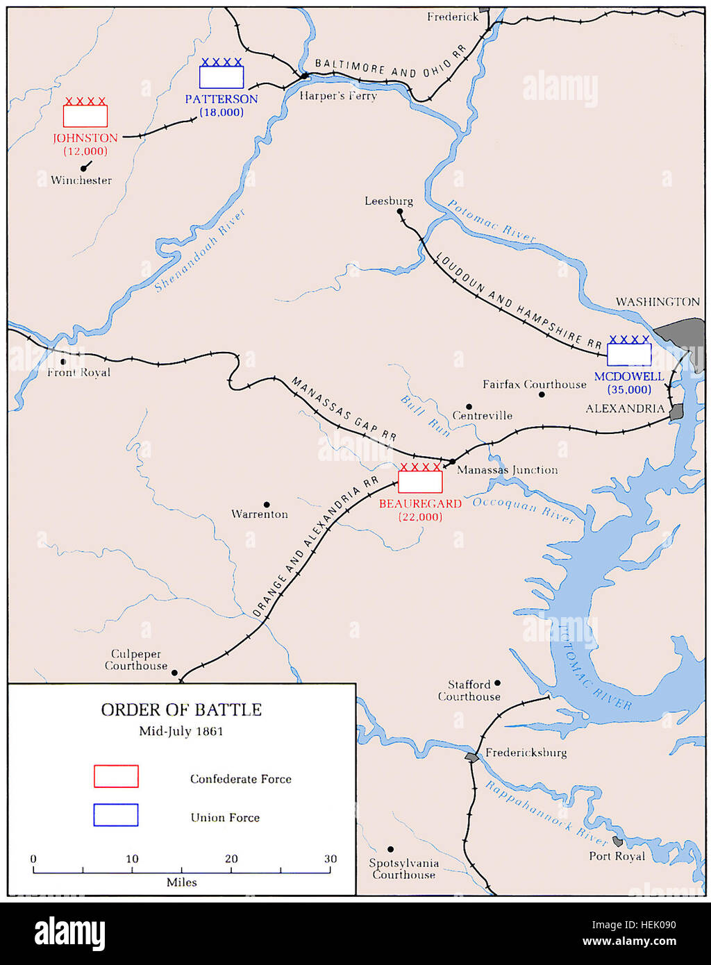 First Battle Of Bull Run High Resolution Stock Photography and Images ...