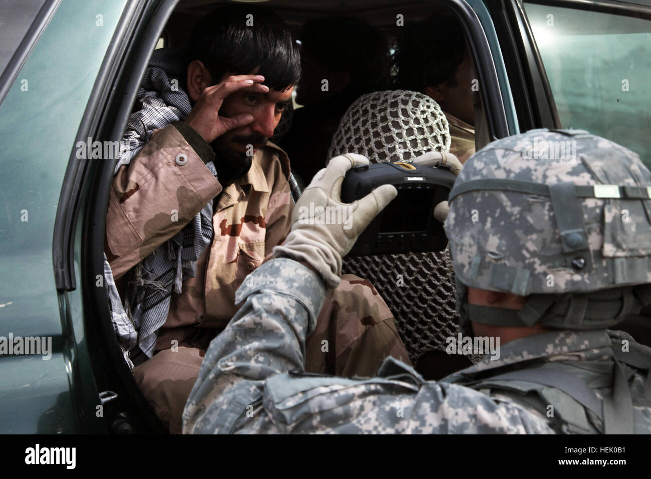 A soldier from 2nd Platoon, A Company, 1-503rd Infantry Battalion ...