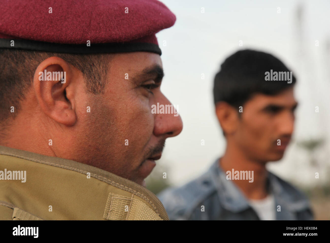 An Iraqi soldier from 2nd Battalion, 52nd Brigade, 14th Iraqi Army ...