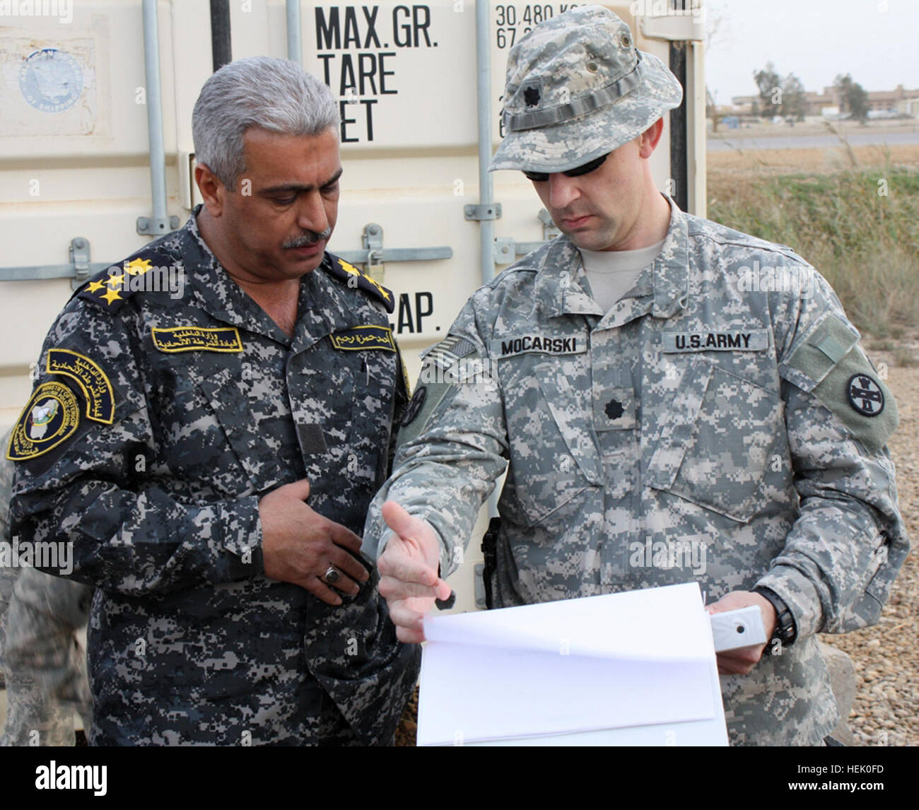 Iraqi Brig. Gen. Ahmed Hamza Raheem, director, Federal Police Engineer ...