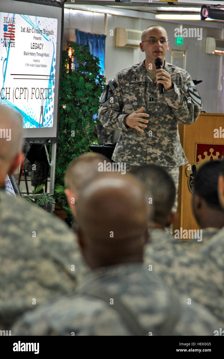 Capt. Jason Forte, from El Dorado, Ark., battalion chaplain for 615th ...