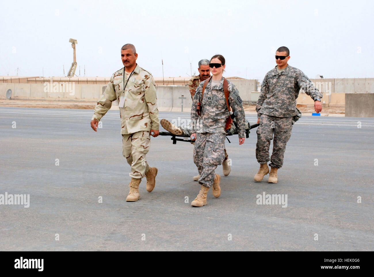 Clockwise from left, Sgt. Maj. Hatef Abas and Master Sgt. Raid Abid Ali ...