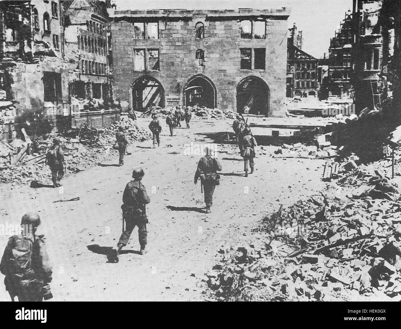 Soldiers of the 3rd U.S. Infantry Division operated in Nuremberg ...