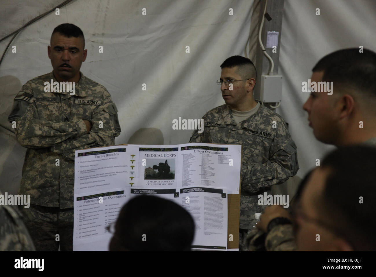 U.S. Soldiers of the 121 Brigade and 4th Brigade listen to a brief ...