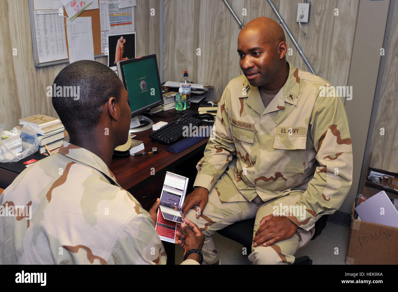 Navy Chaplain Lt. Anthony Carr, deployed to Joint Task Force Guantanamo ...