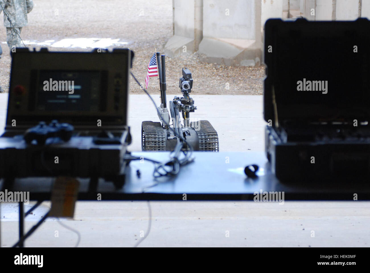 Armed military robots on mission hi-res stock photography and images ...