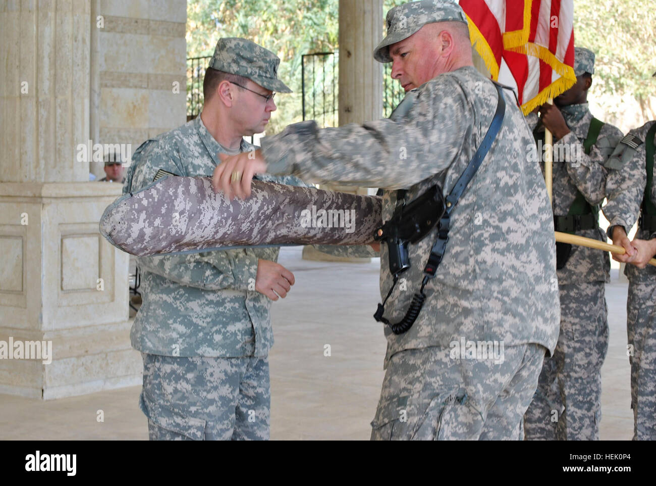 III Corps TF Phantom Commander Lt. Col. Robert L. Menti and Command Sgt ...