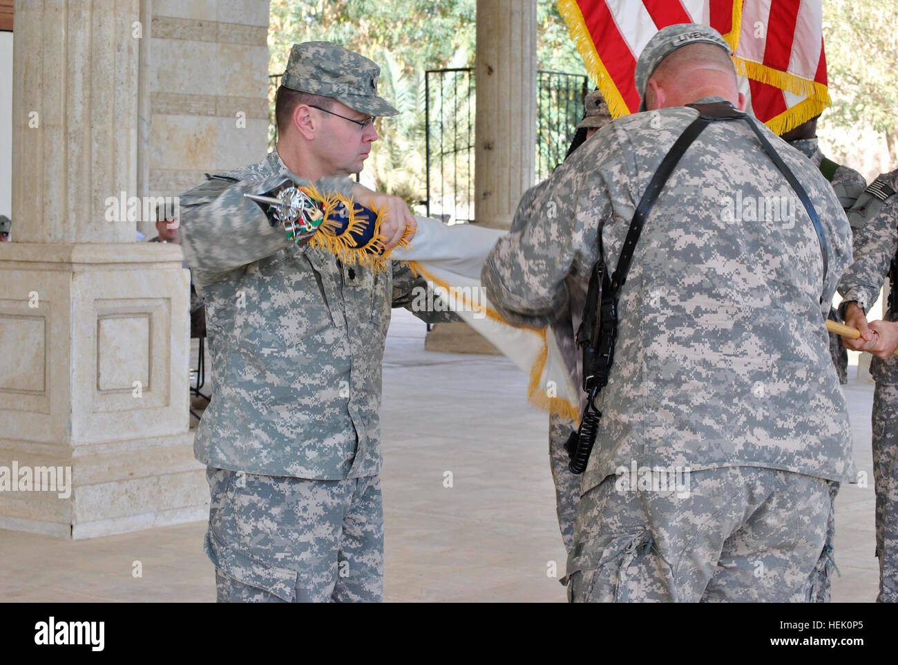 III Corps TF Phantom Commander Lt. Col. Robert L. Menti and Command Sgt ...