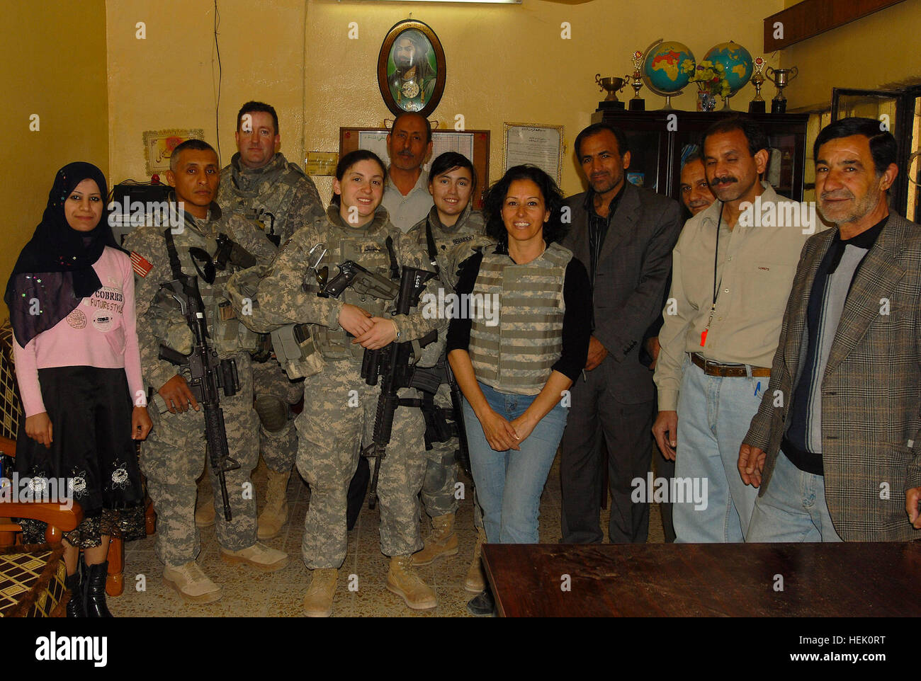 AL KUT, IRAQ – A group photo of the Soldiers from the 304th Civil ...