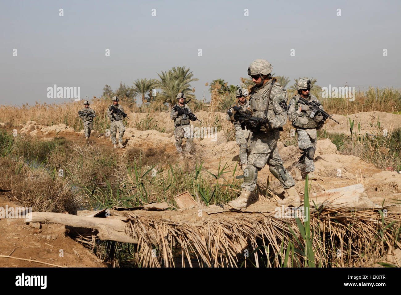Soldiers of Bravo Company, 1st Battalion, 38th Infantry Regiment, 4th ...