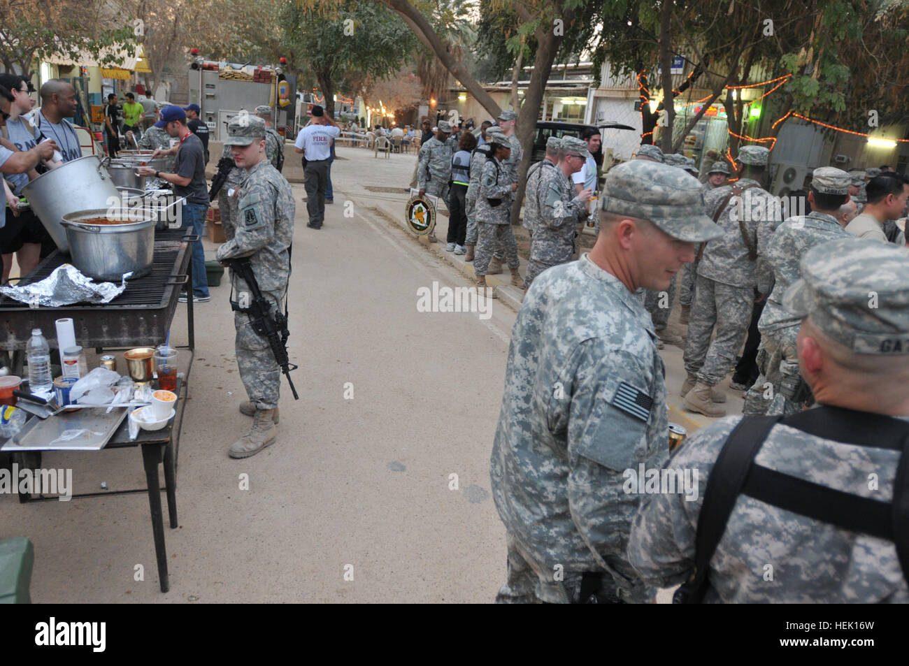 In this image released by the Texas Army National Guard, spectators ...
