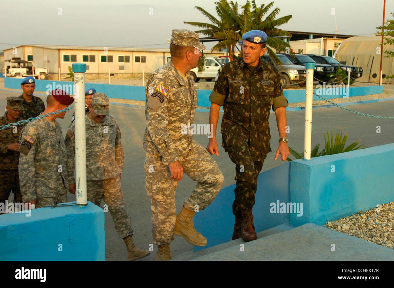 Lt. Gen. P.K. Keen, commander, Joint Task Force Haiti, and Maj. Gen ...