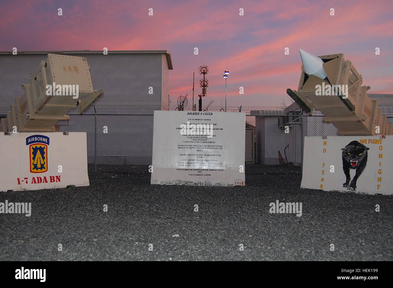 This photo shows the deployed headquarters for the 1st Battalion, 7th ...