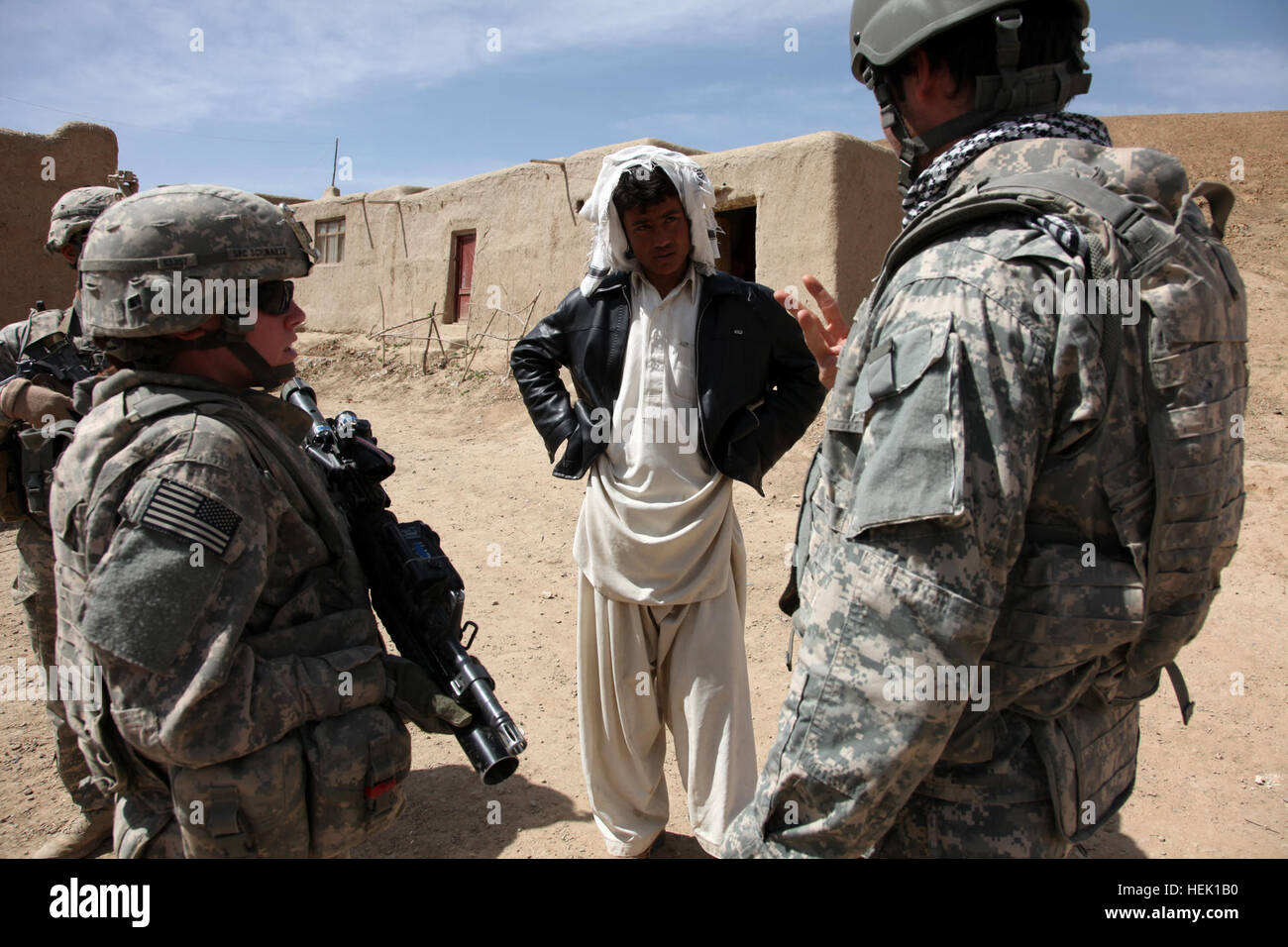U.S. Army Spc. Krystal Schwartz, from the 118th Military Police Company ...