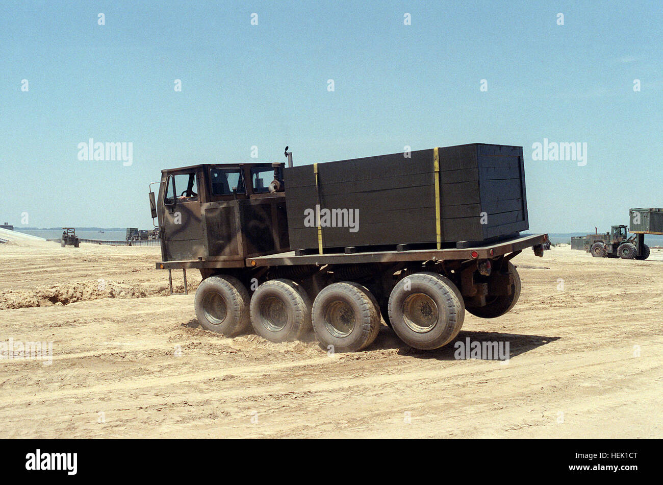 An all-terrain cargo vehicle is demonstrated during the Army logistics ...