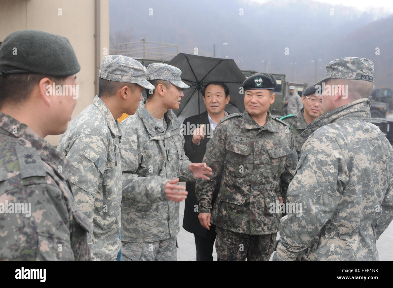 Sgt. Hwang Seung-man, from Busan, South Korea, the liaison office ...