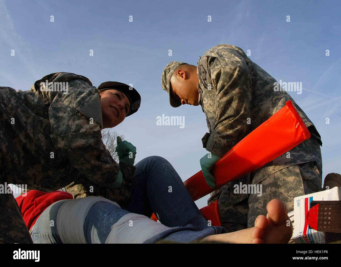Sgt. Erin Emminger, the battalion medical non-commissioned officer for ...