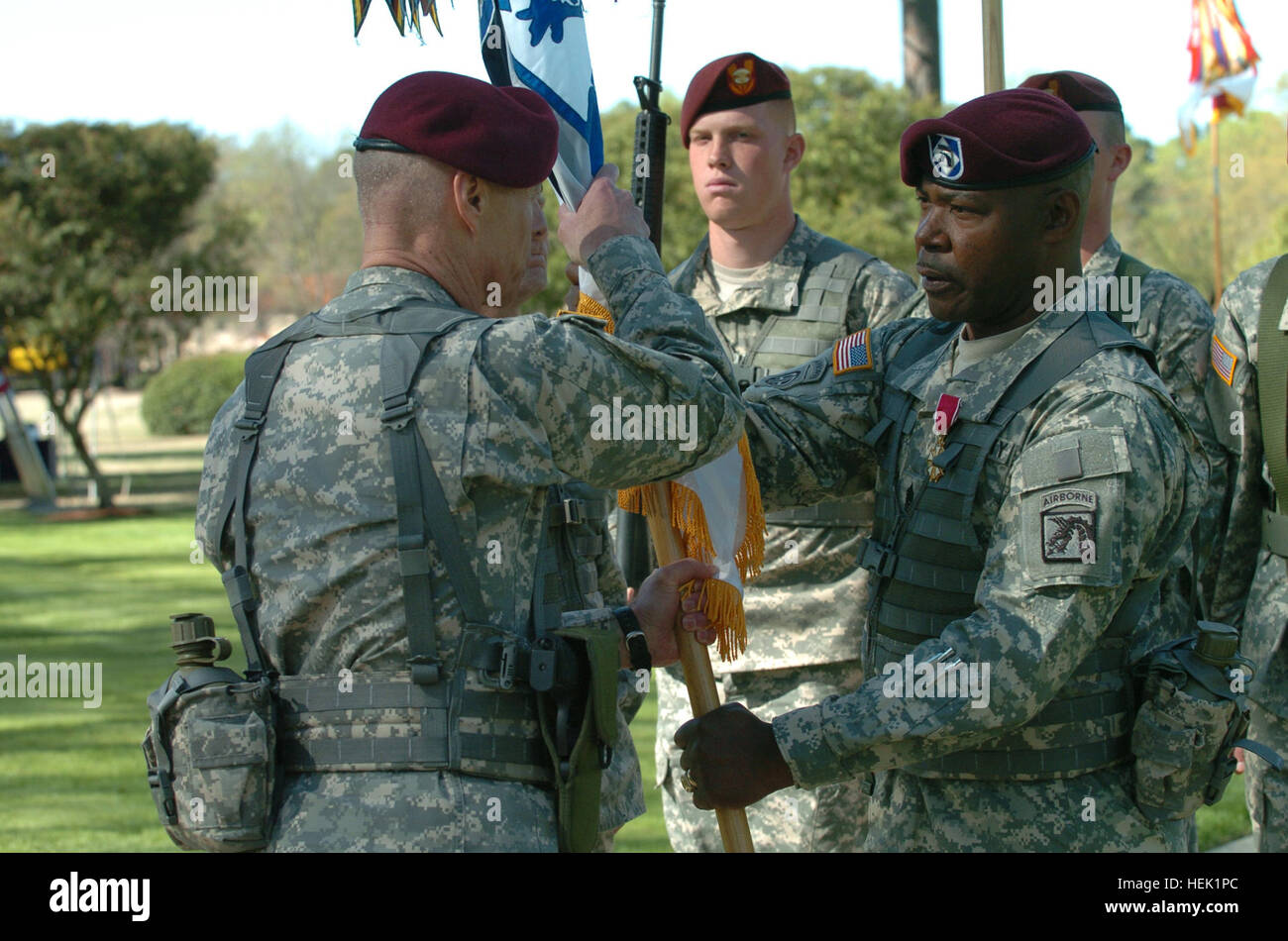 FORT BRAGG, N.C. -- Command Sgt. Maj. Joseph R. Allen, the out-going ...