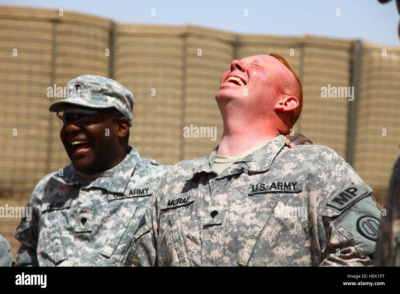 U.S. Army Spc. Belyeu and Spc. Brandon McRae, members of the Police ...