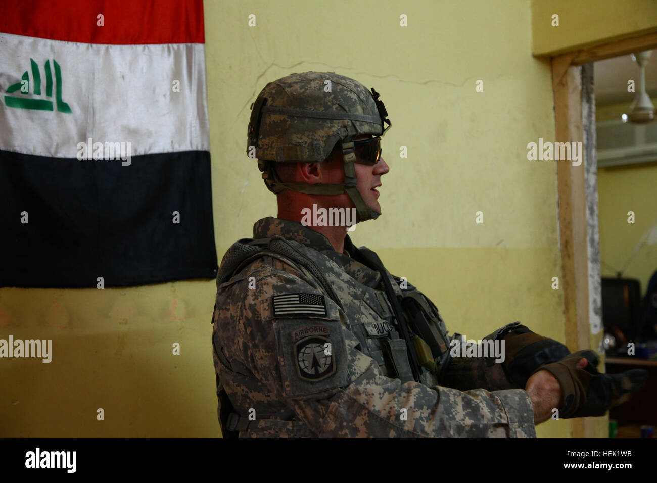 U.S. Army Capt. Justin Ducote from the 203rd Military Police Battalion ...